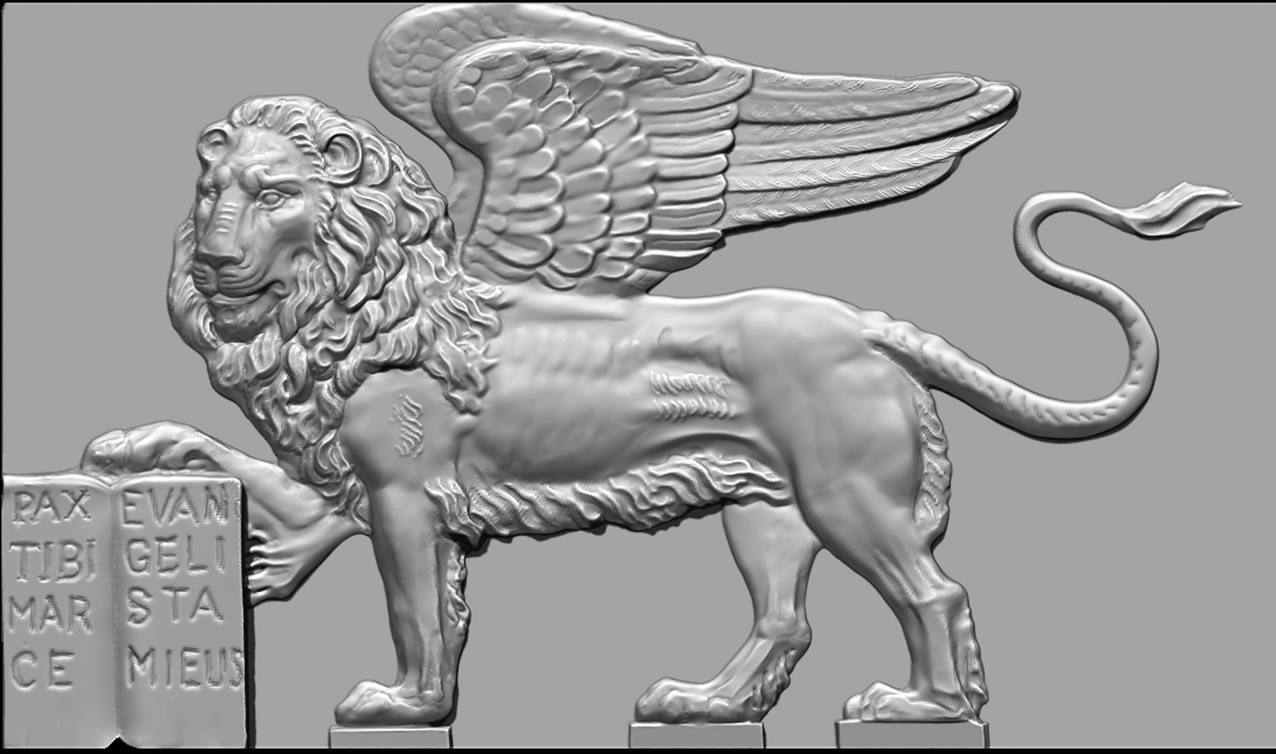 Leone Alato Venezia 3D - TurboSquid 1516424