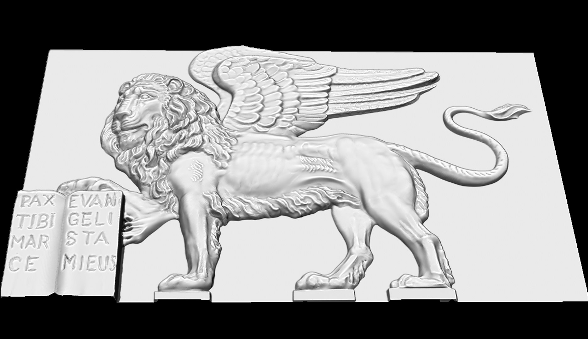 Leone Alato Venezia 3D - TurboSquid 1516424