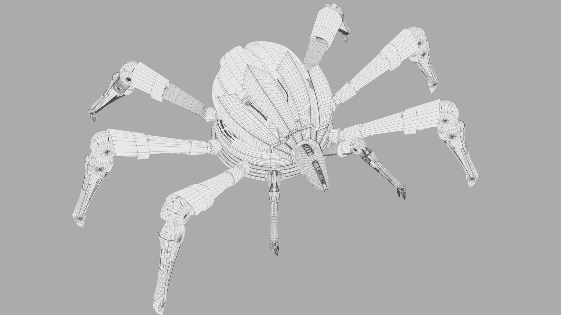 3D Mechanical Spider - TurboSquid 2349443