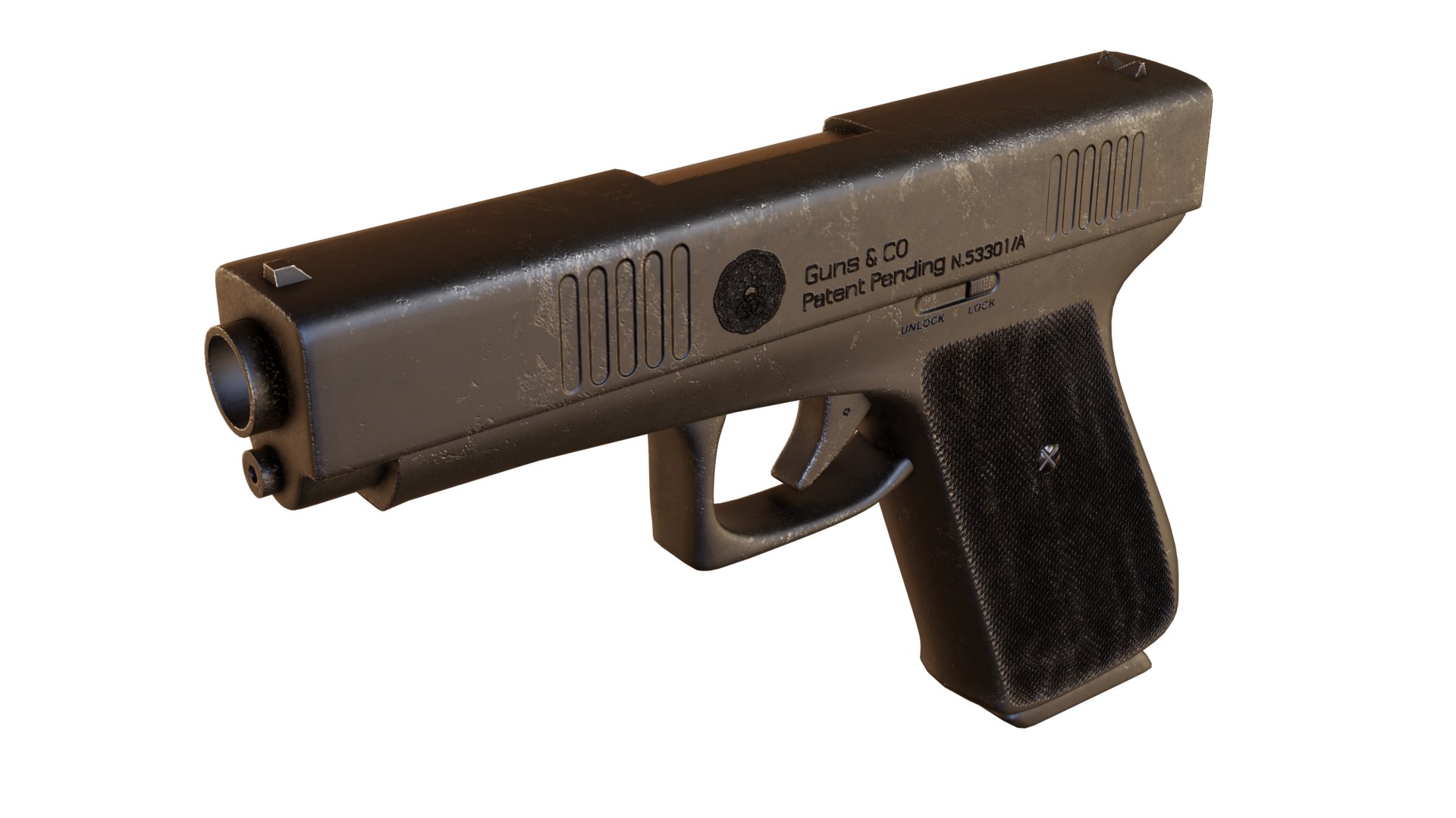 枪 3D 模型3D模型 - TurboSquid 2285339