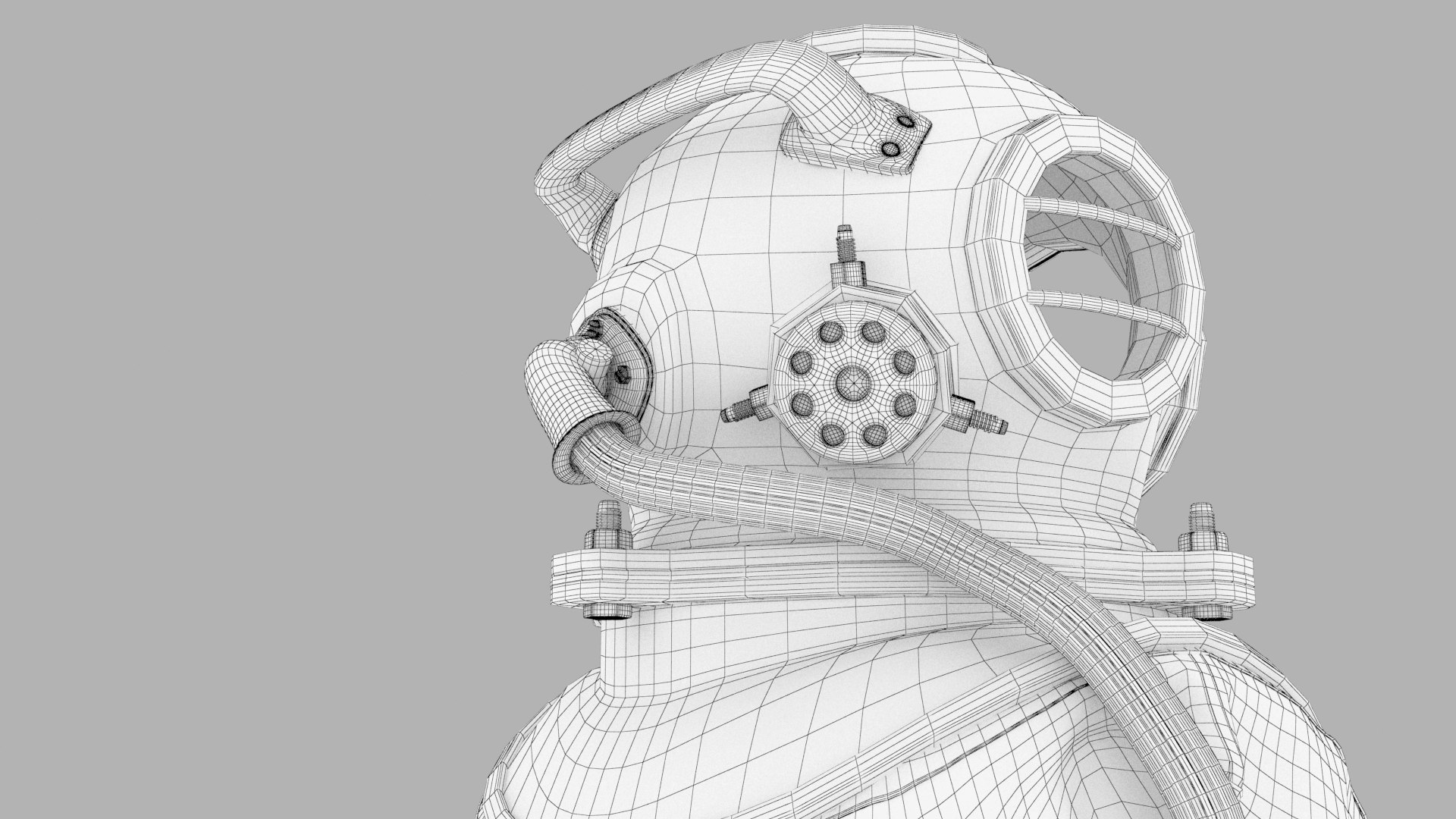 Diving Helmet 3D Model - TurboSquid 1561169
