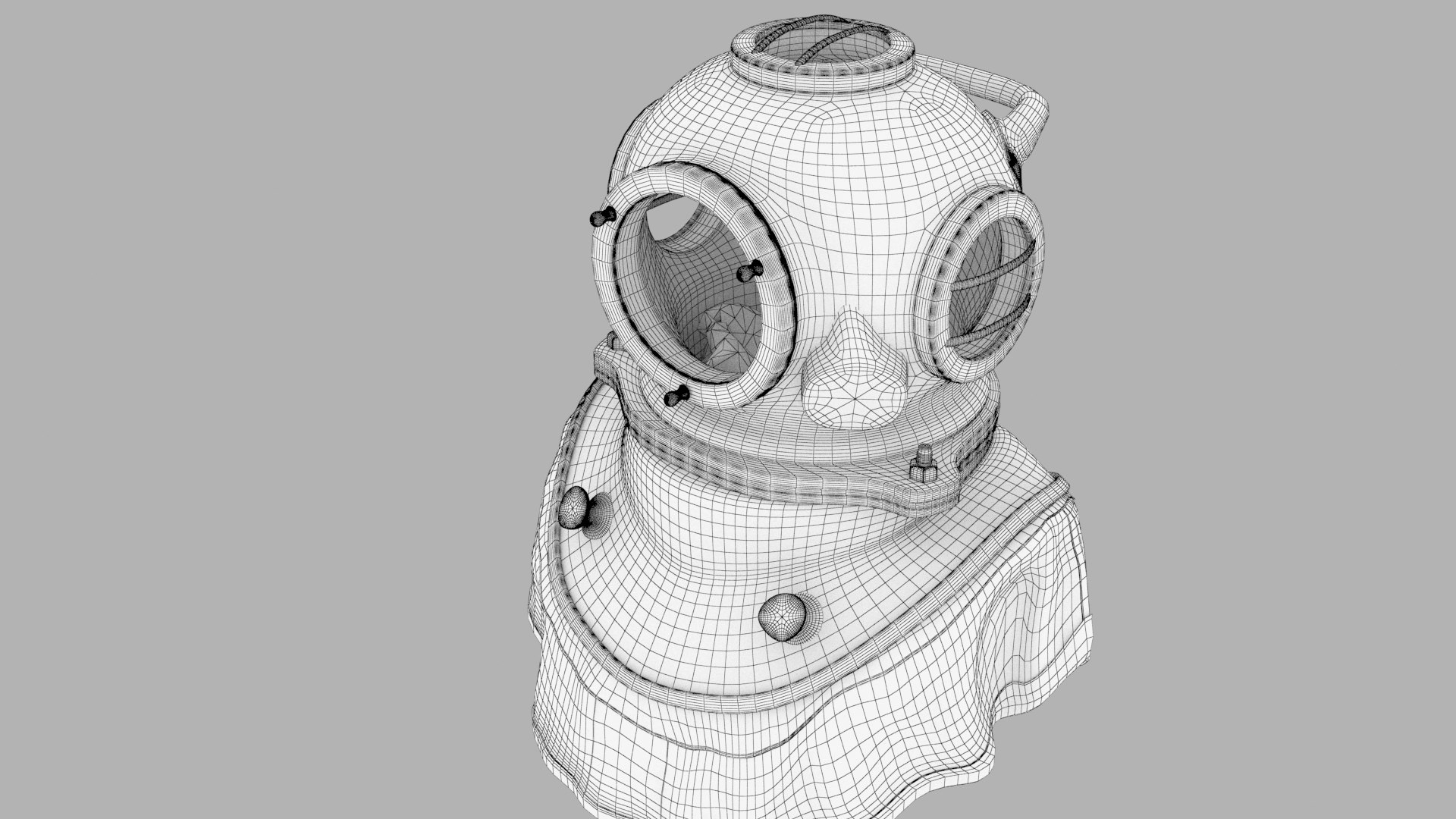 Diving Helmet 3D Model - TurboSquid 1561169