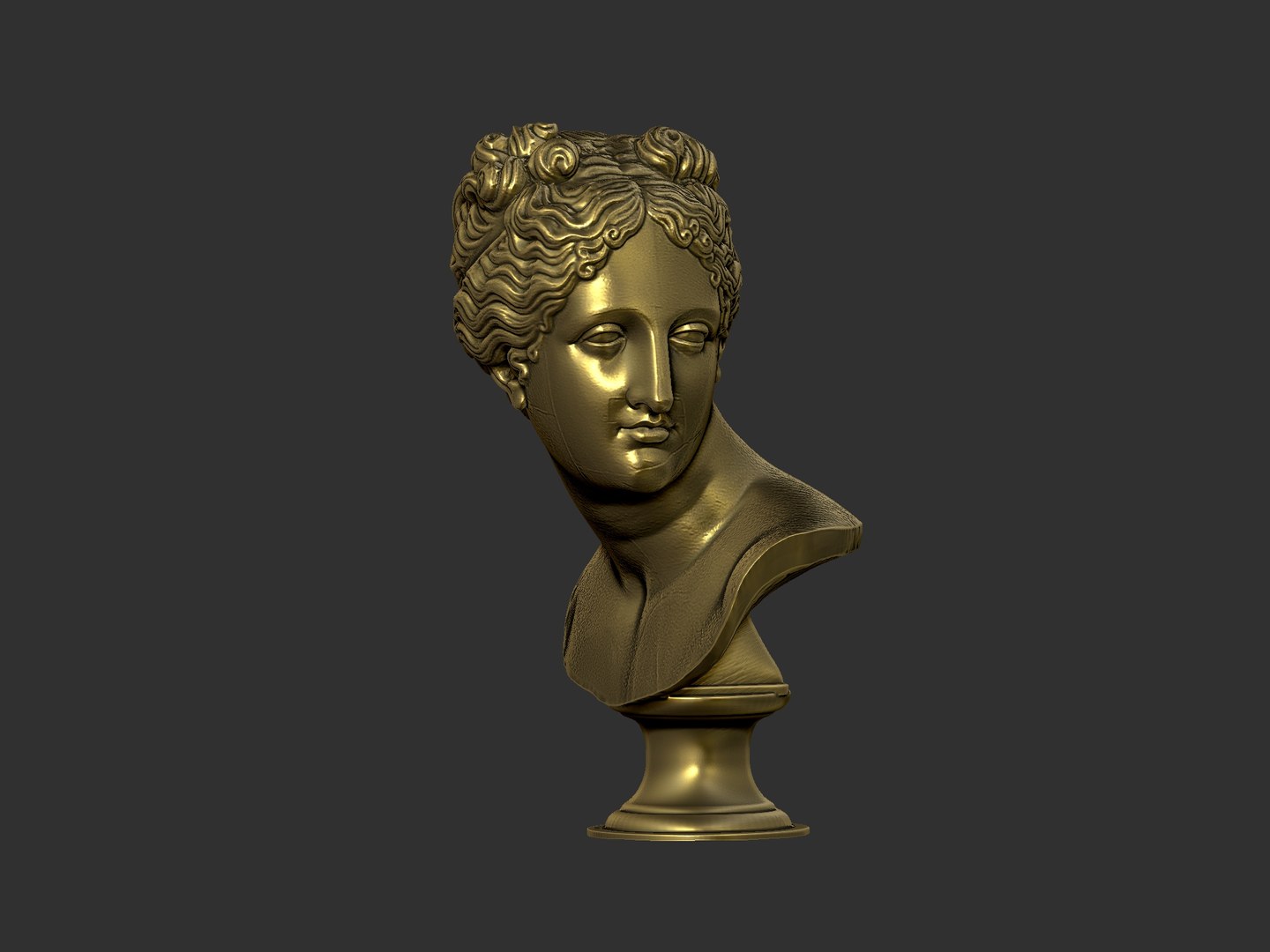 Antique Classic Bust Of A Woman 3D Model - TurboSquid 2243717
