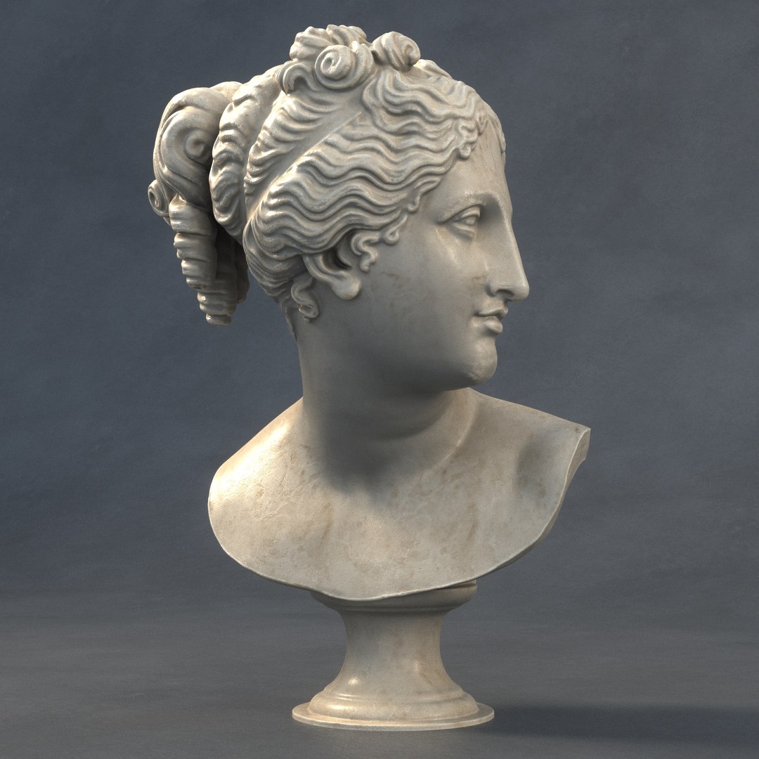 Antique Classic Bust Of A Woman 3D Model - TurboSquid 2243717