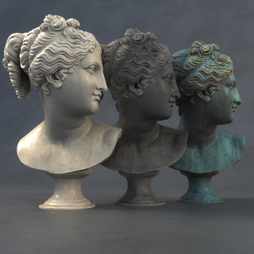 Antique Classic Bust Of A Woman 3D Model - TurboSquid 2243717