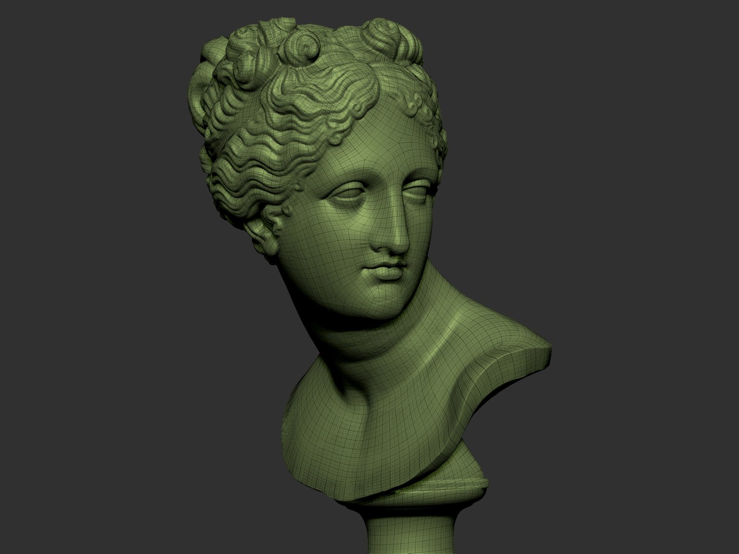 Antique Classic Bust Of A Woman 3D Model - TurboSquid 2243717
