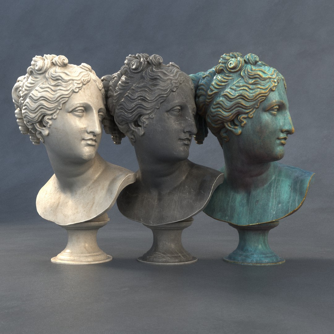Antique Classic Bust Of A Woman 3D Model - TurboSquid 2243717