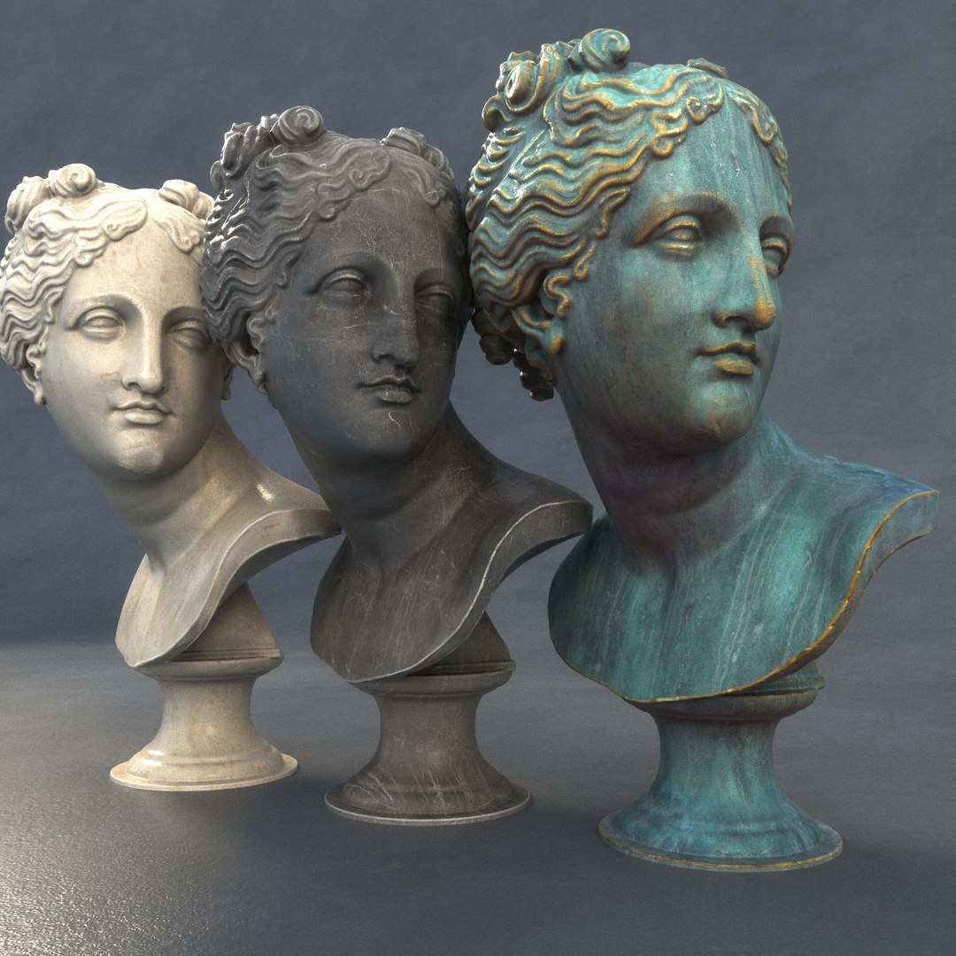 Antique Classic Bust Of A Woman 3D Model - TurboSquid 2243717