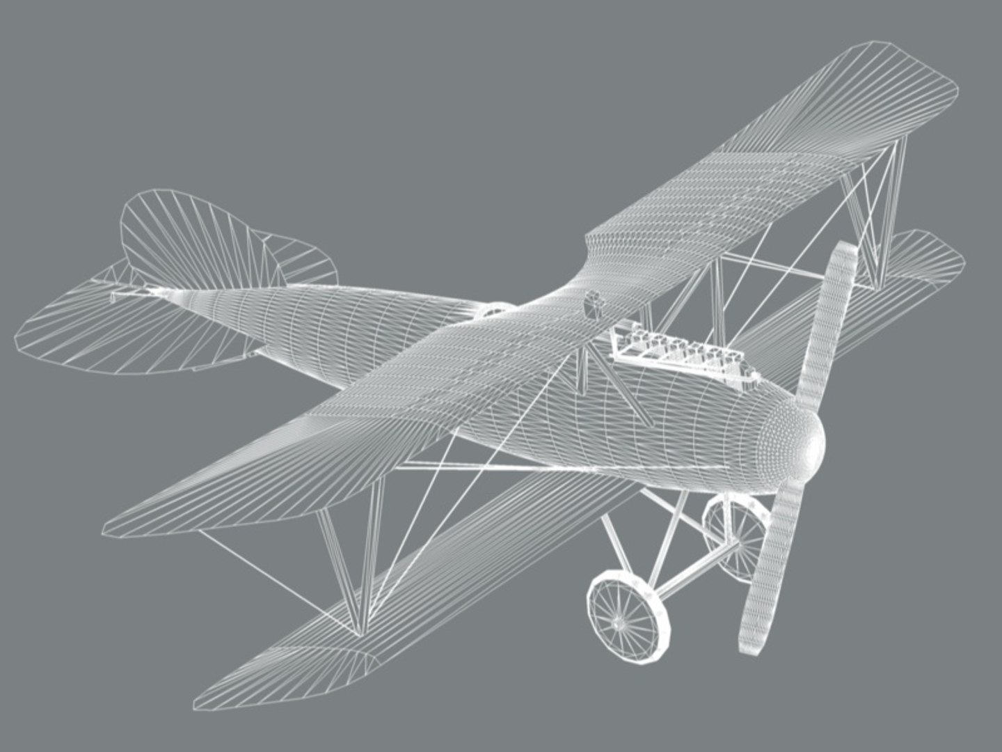 3d Albatros Dva Fighter Model