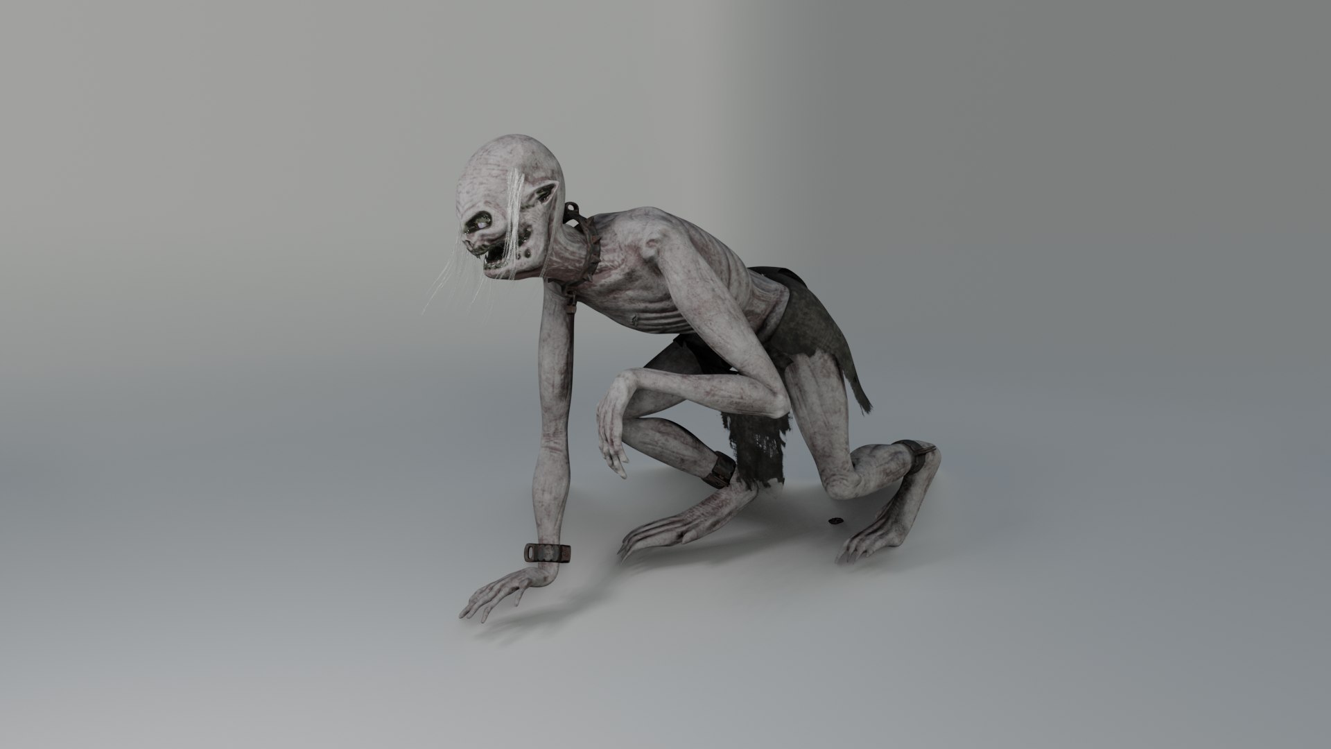3D Ghoul Animated Lowpoly - TurboSquid 1793339