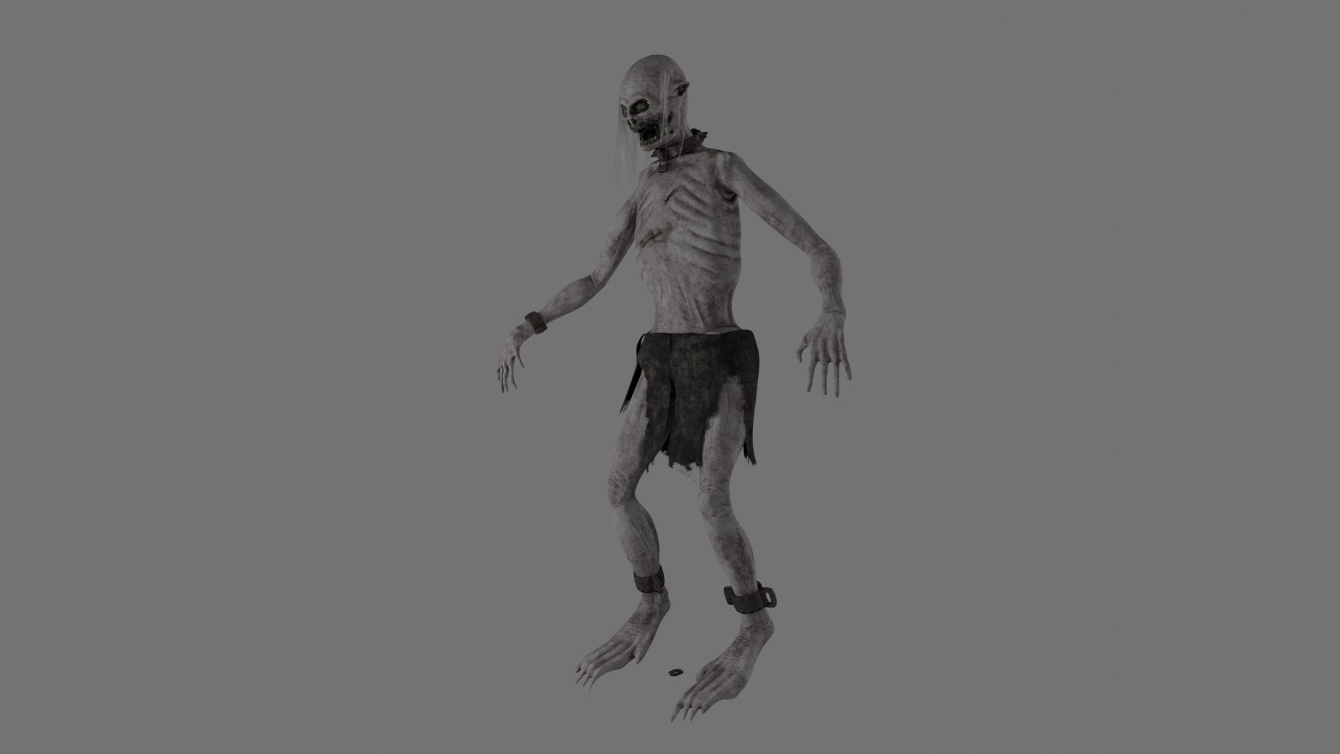3D Ghoul Animated Lowpoly - TurboSquid 1793339