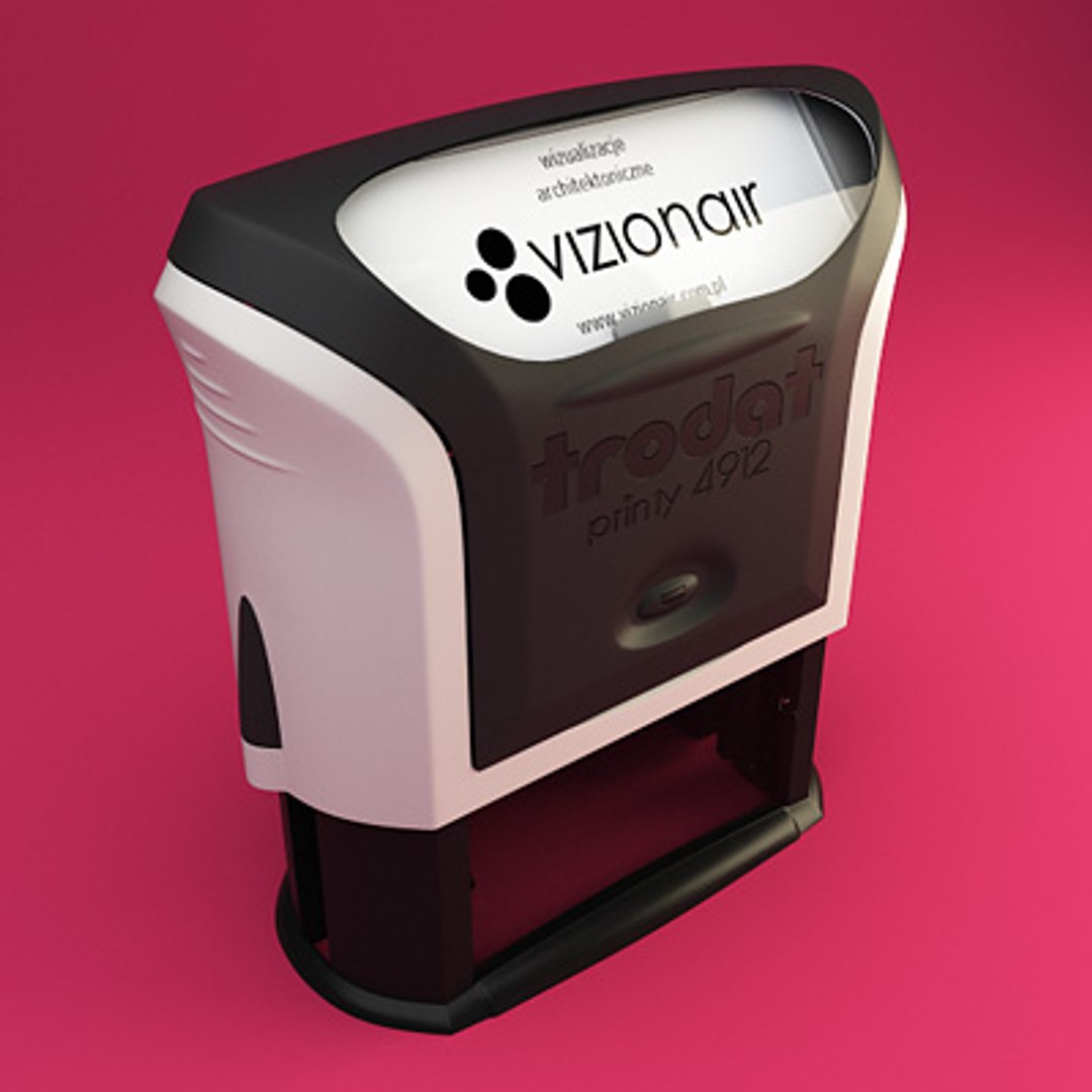 trodat stamp 3d model