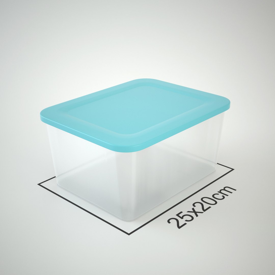 3d Model Plastic Boxes