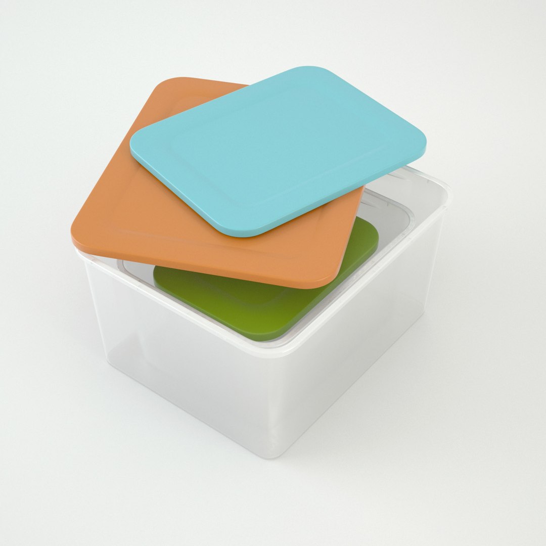 3d Model Plastic Boxes