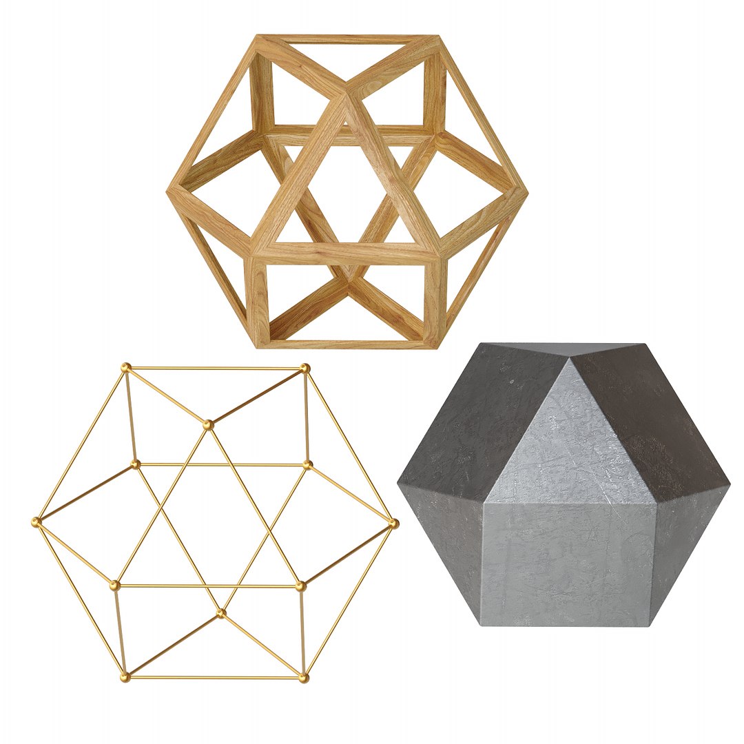 Cuboctahedron - Polyhedron 3D Model - TurboSquid 2211866