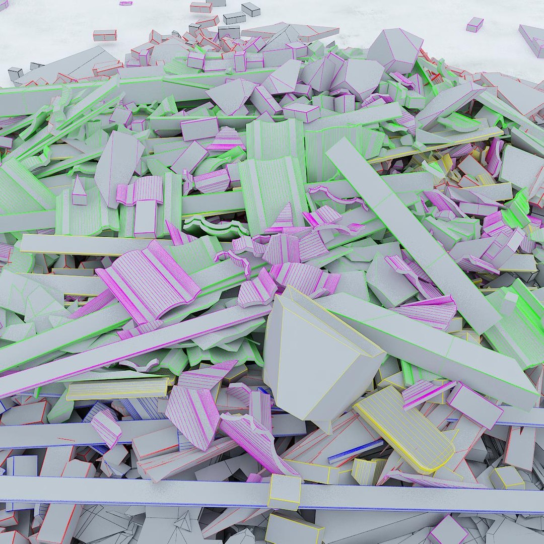 Construction Debris 6 3d Model