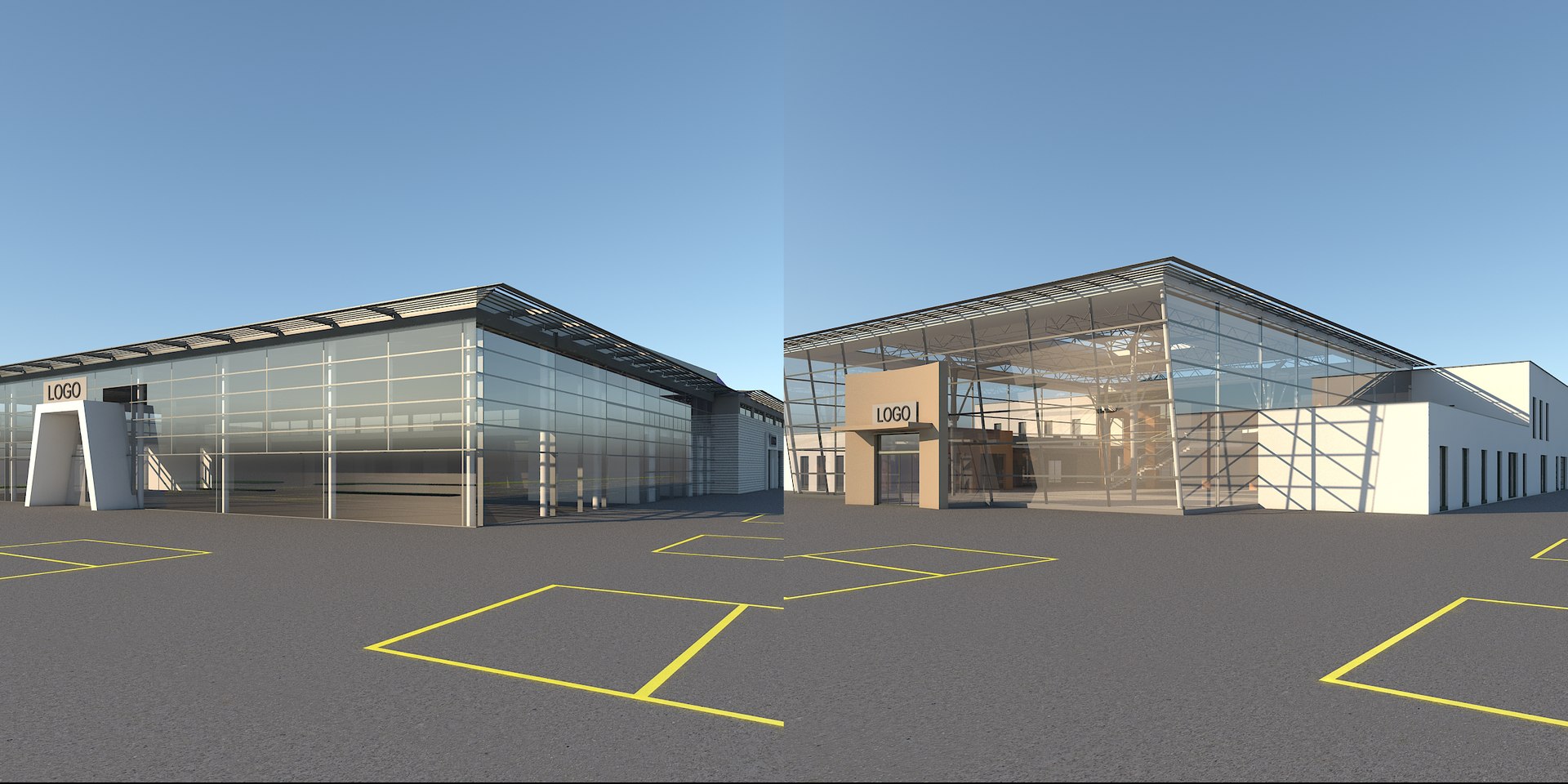 3D car dealership building interior - TurboSquid 1270140