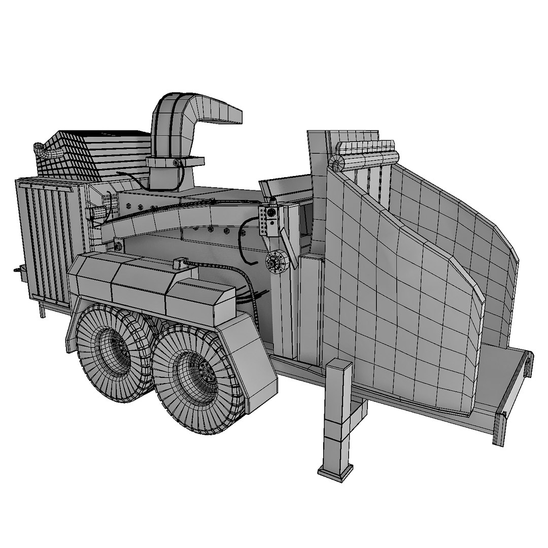 Brush Chipper Model - TurboSquid 1322675