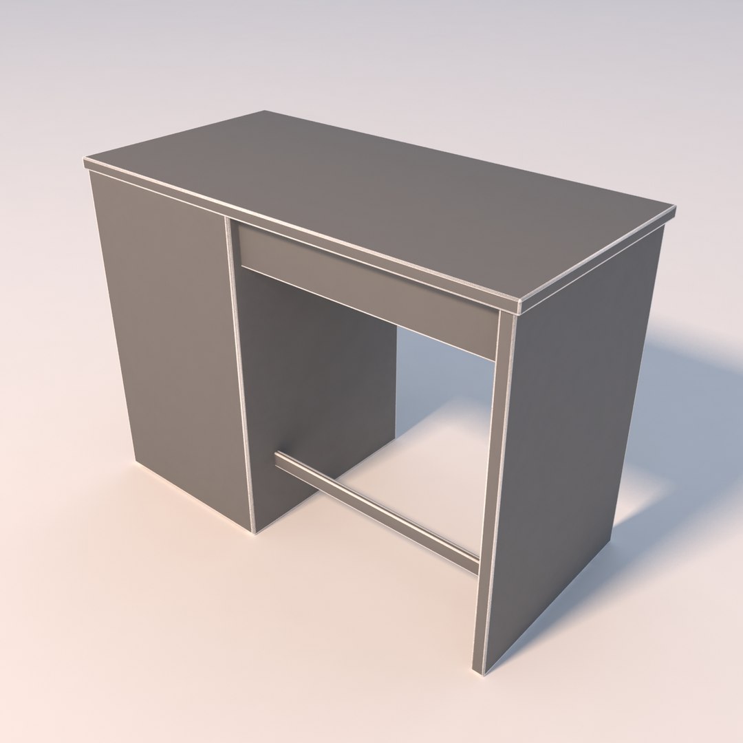 3ds max small wooden desk