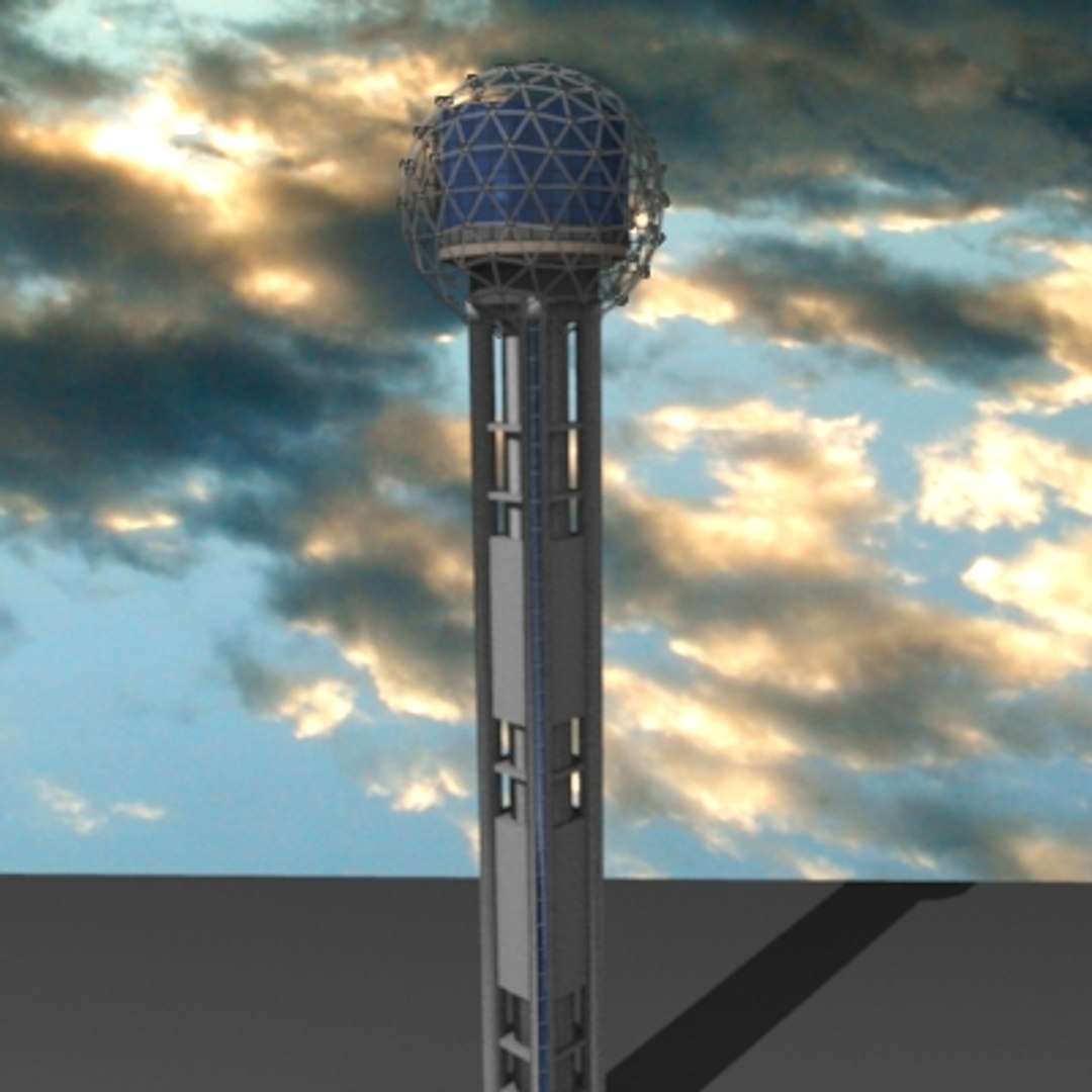 3d Model Of Reunion Tower