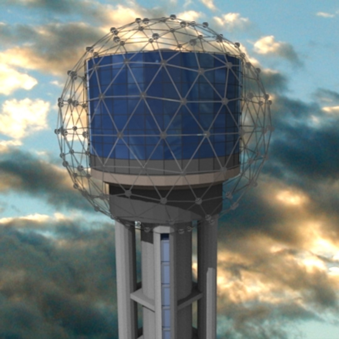 3d Model Of Reunion Tower