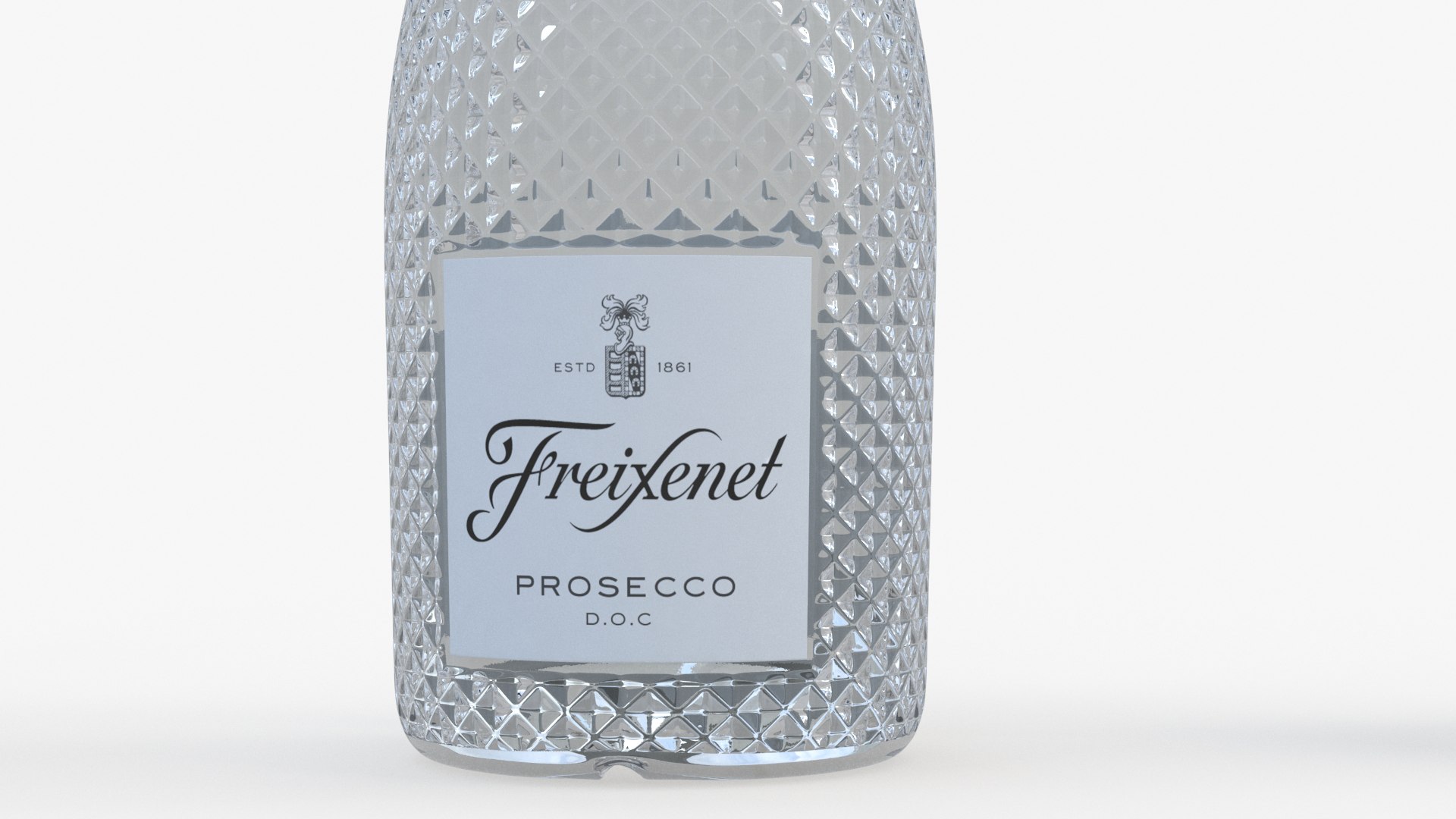 Freixenet Prosecco Sparkling Wine Bottle 3D Model - TurboSquid 2295505