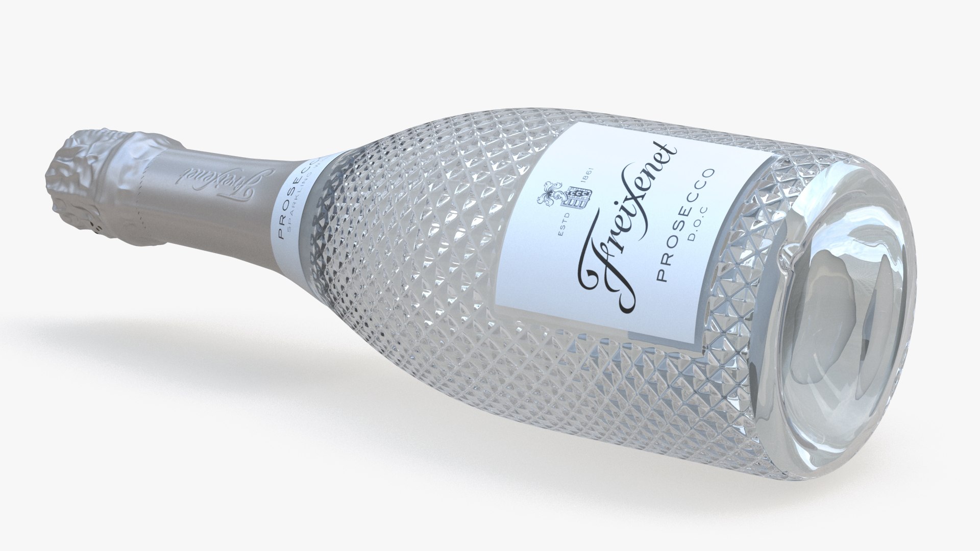 Freixenet Prosecco Sparkling Wine Bottle 3D Model - TurboSquid 2295505