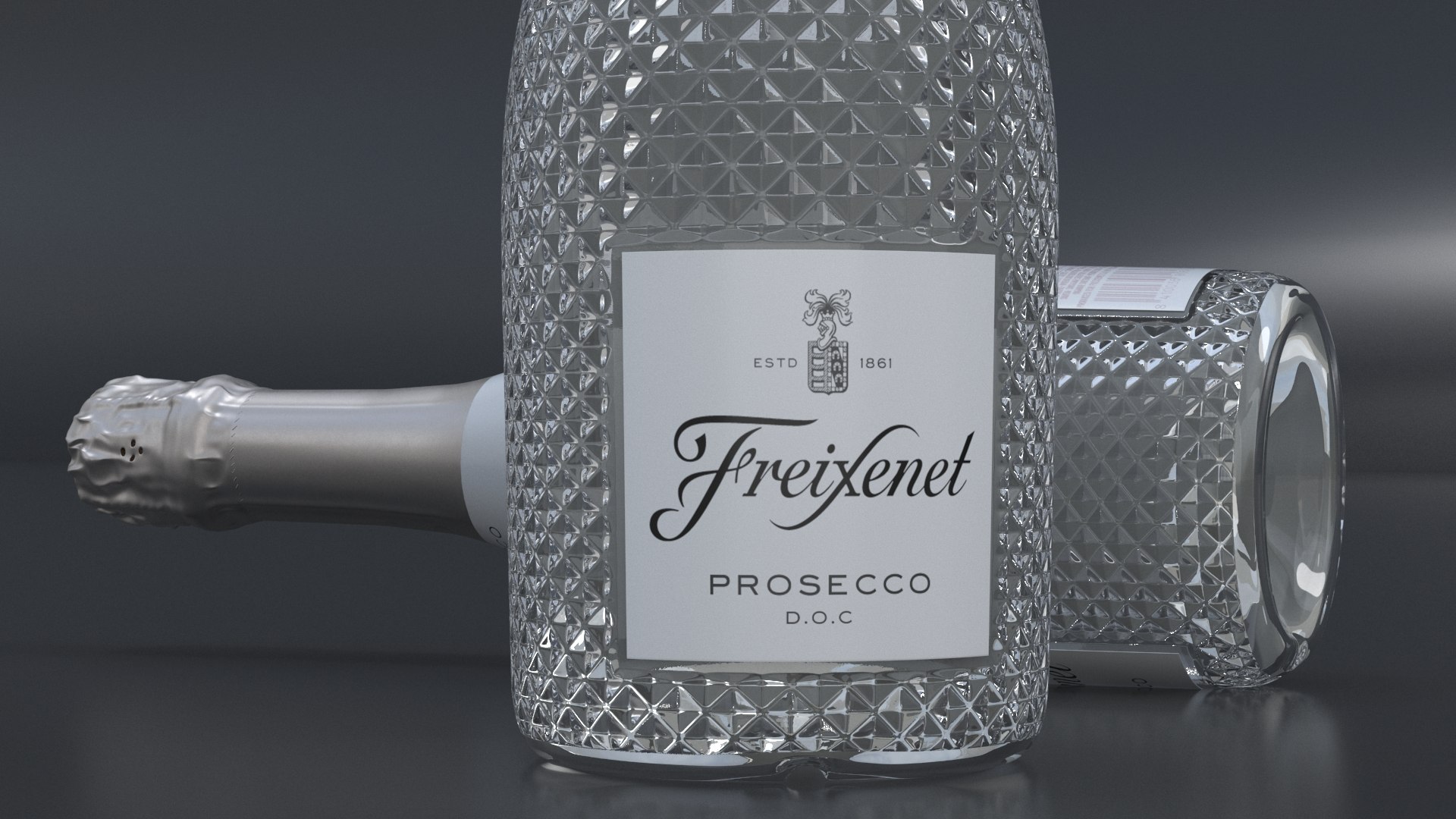 Freixenet Prosecco Sparkling Wine Bottle 3D Model - TurboSquid 2295505
