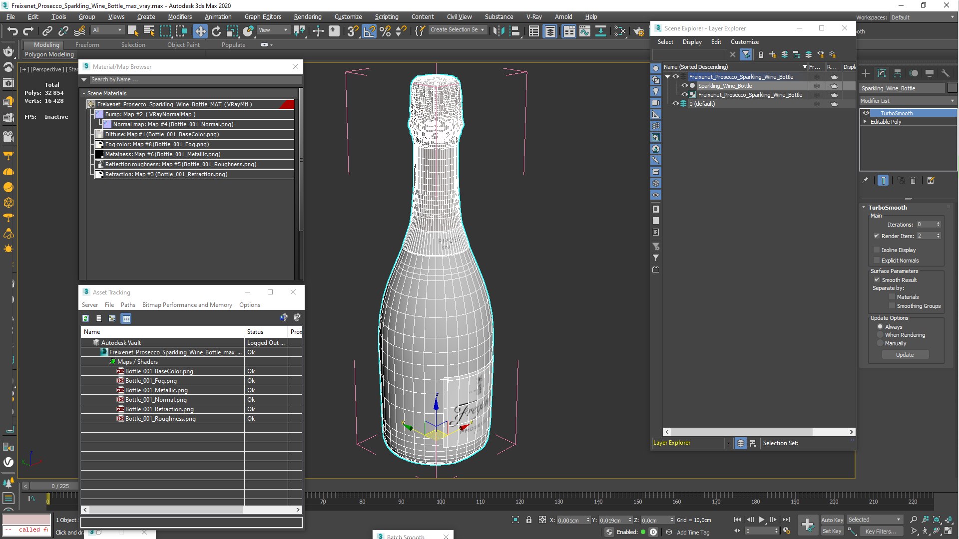 Freixenet Prosecco Sparkling Wine Bottle 3D Model - TurboSquid 2295505