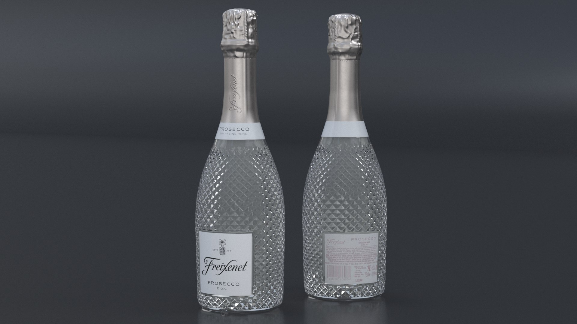 Freixenet Prosecco Sparkling Wine Bottle 3D Model - TurboSquid 2295505