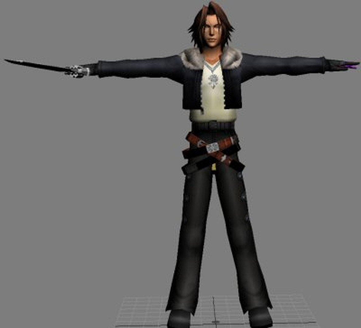 Squall Final Fantasy 3d Model