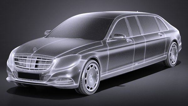 3d model mercedes s600 pullman