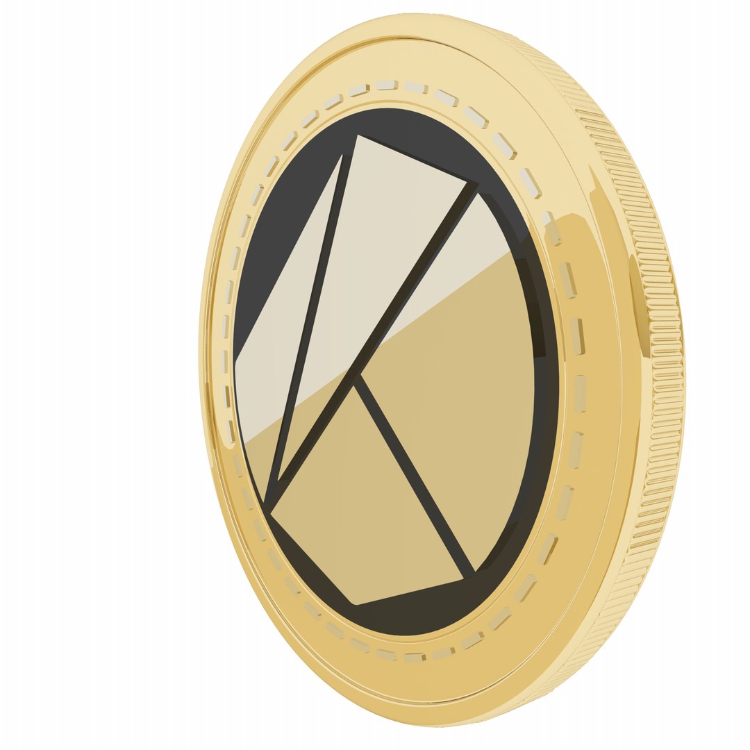 Klaytn Cryptocurrency Gold Coin Model - TurboSquid 1857019