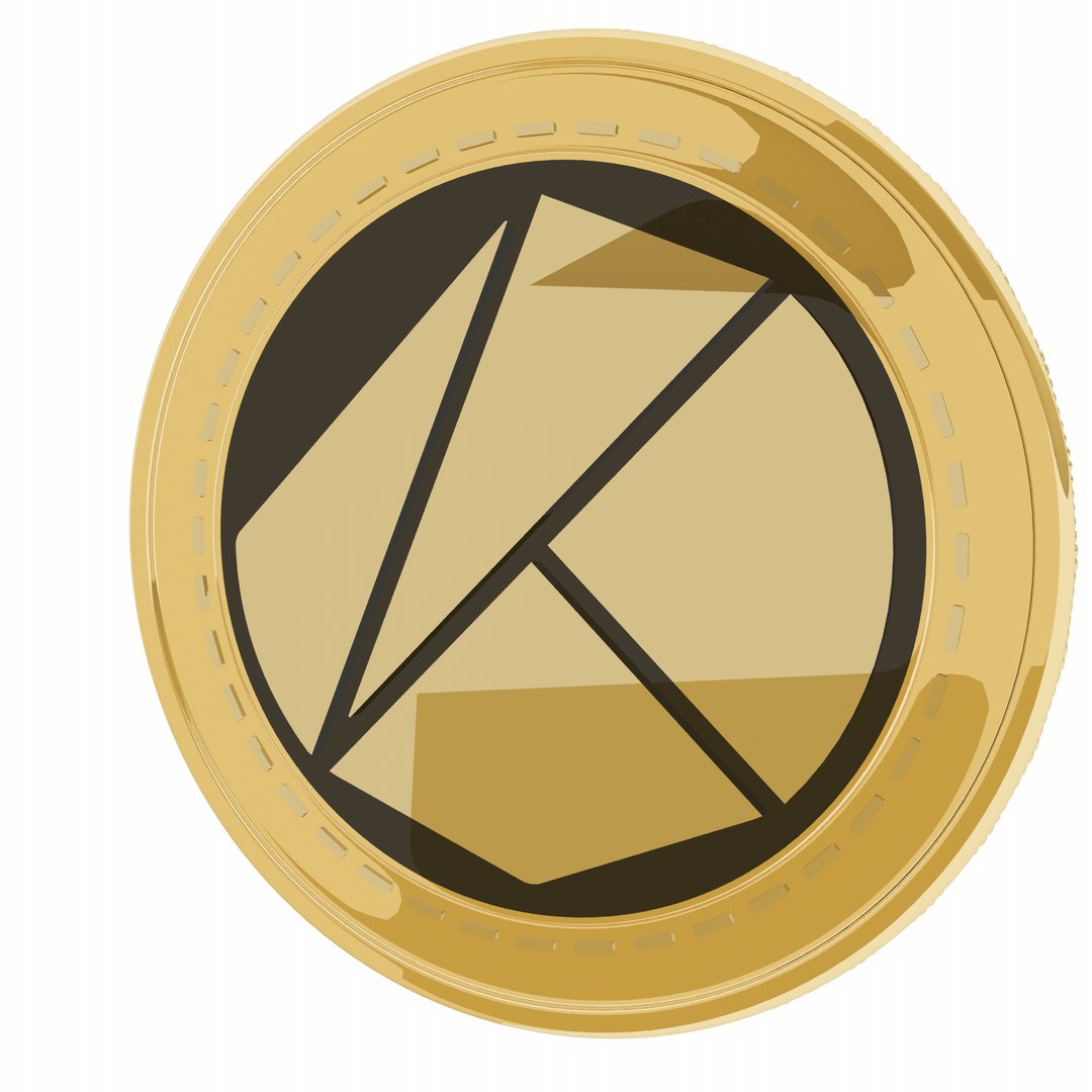 Klaytn Cryptocurrency Gold Coin Model - TurboSquid 1857019