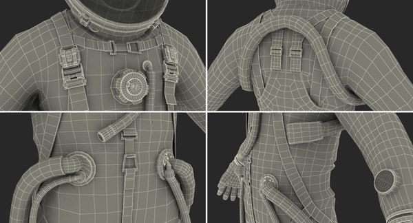 Strizh space suit rigged 3D model - TurboSquid 1181514
