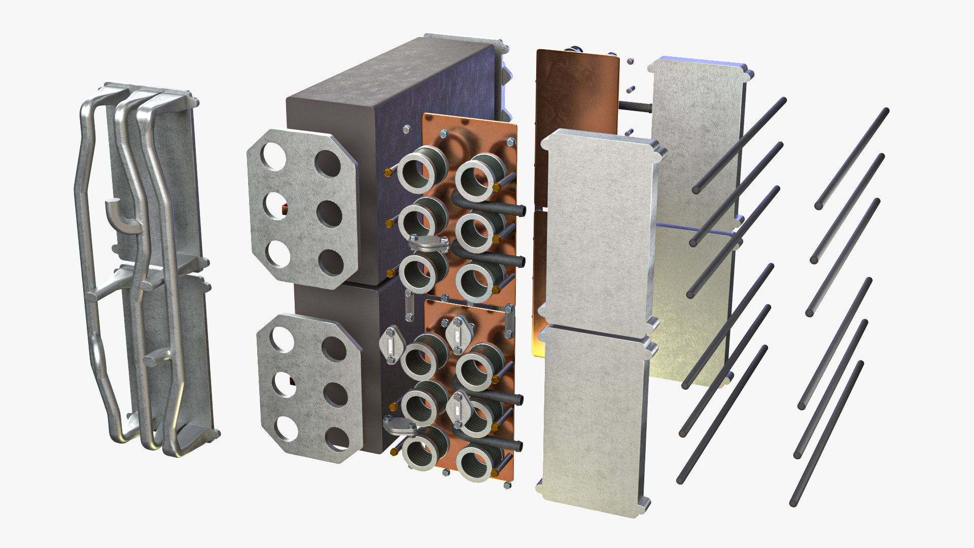 Hydrogen Fuel Cell 3D Model - TurboSquid 2269715