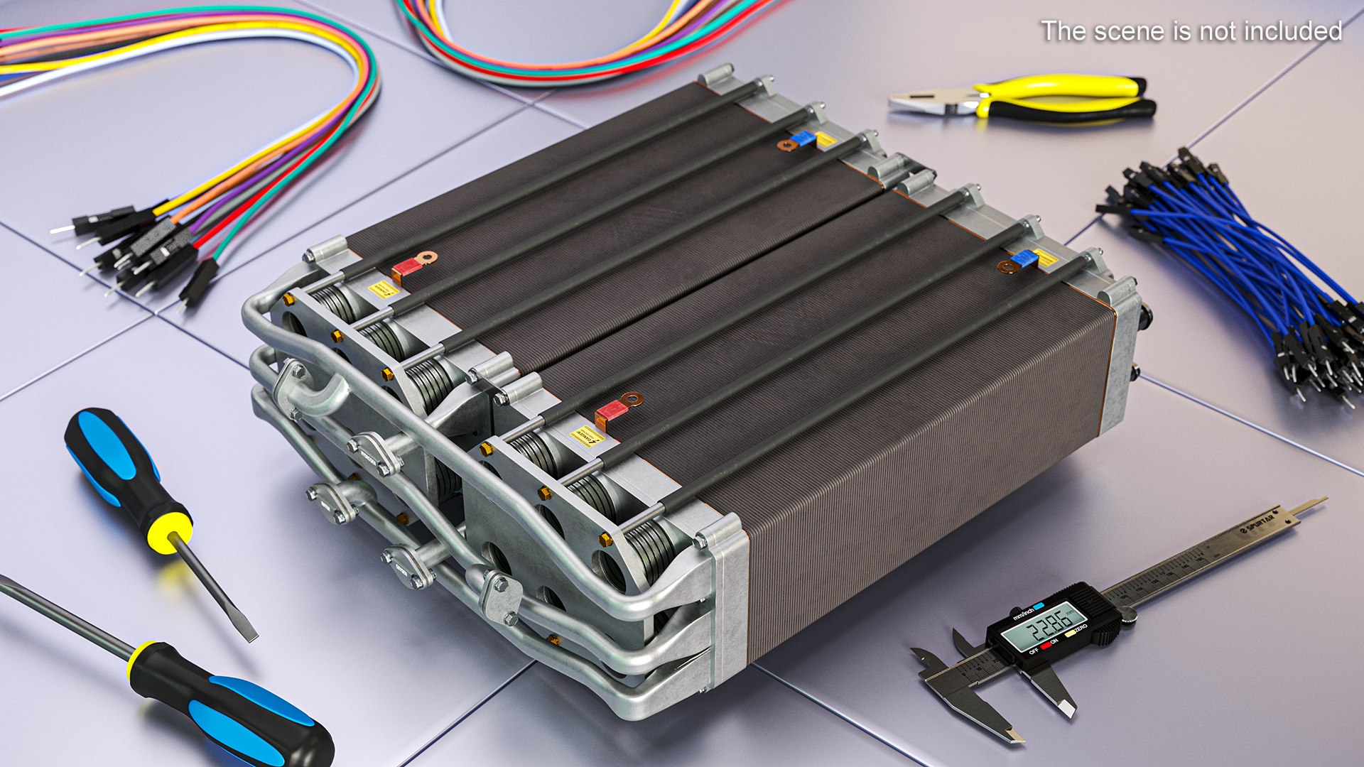 Hydrogen Fuel Cell 3D Model - TurboSquid 2269715