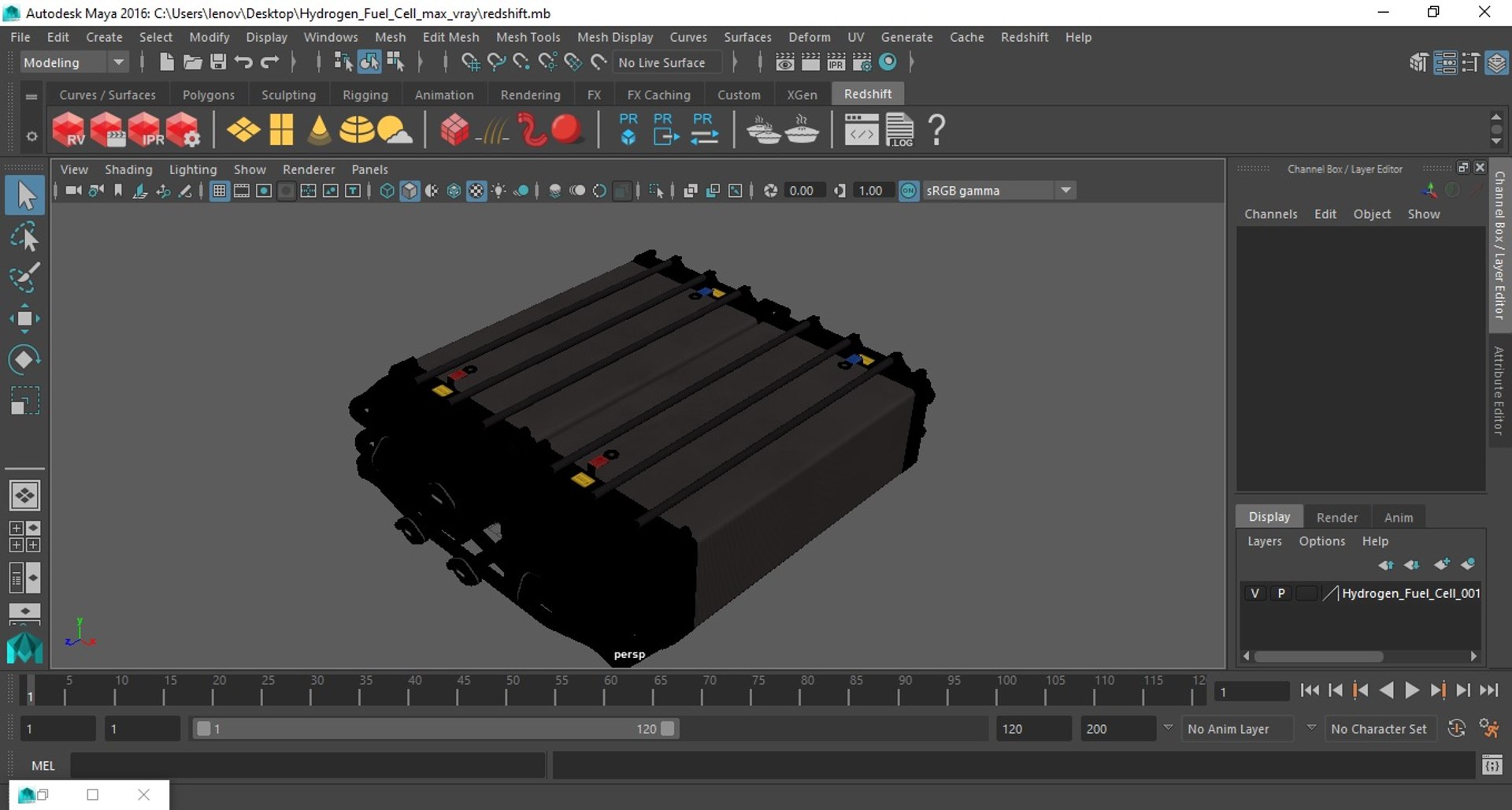 Hydrogen Fuel Cell 3D Model - TurboSquid 2269715