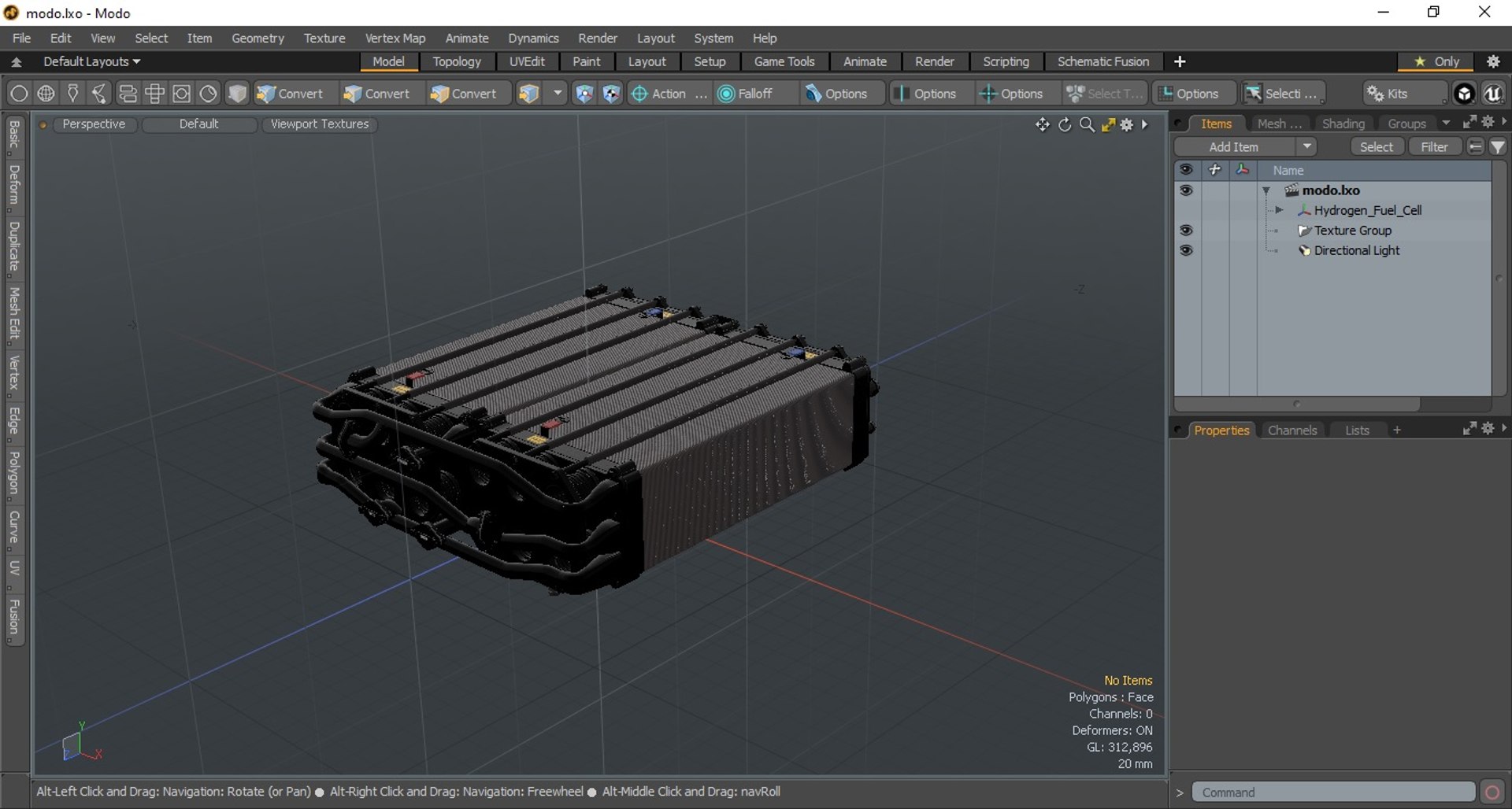 Hydrogen Fuel Cell 3D Model - TurboSquid 2269715