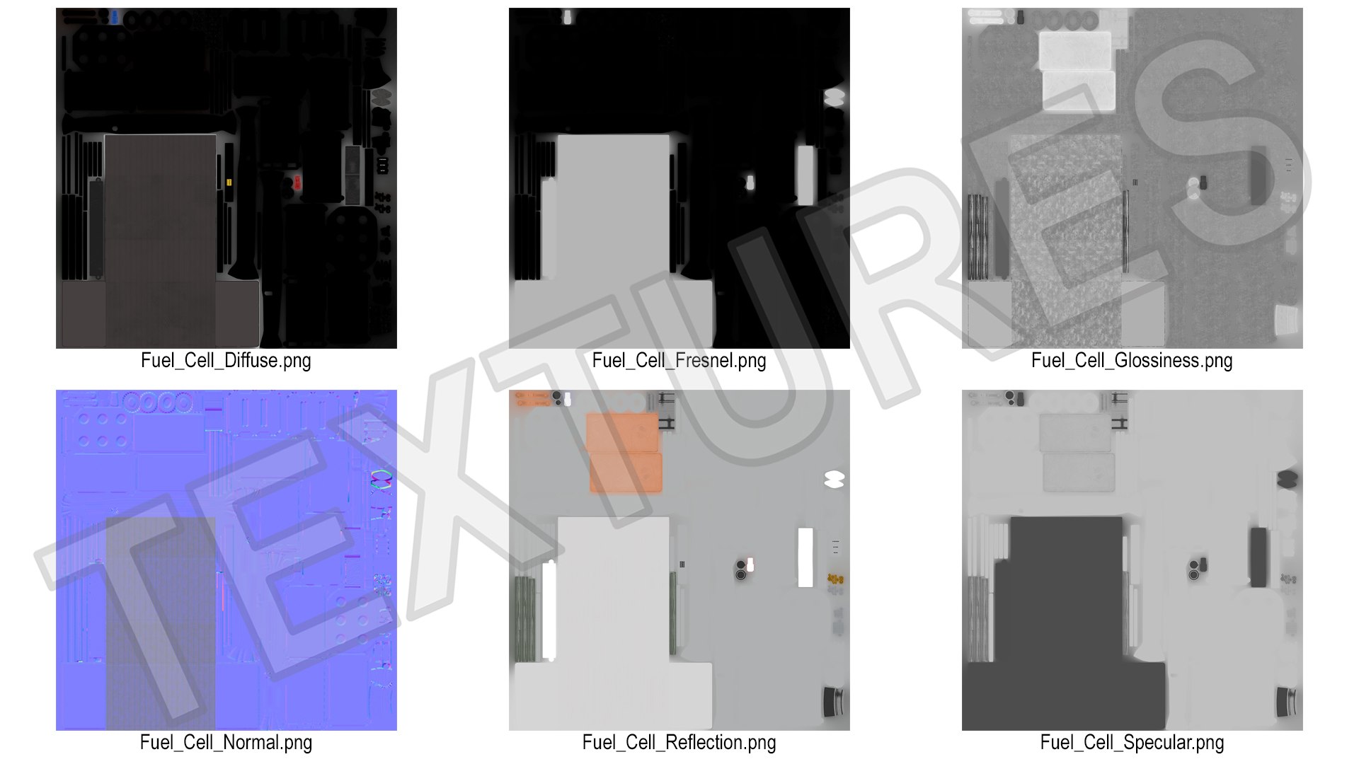 Hydrogen Fuel Cell 3D Model - TurboSquid 2269715