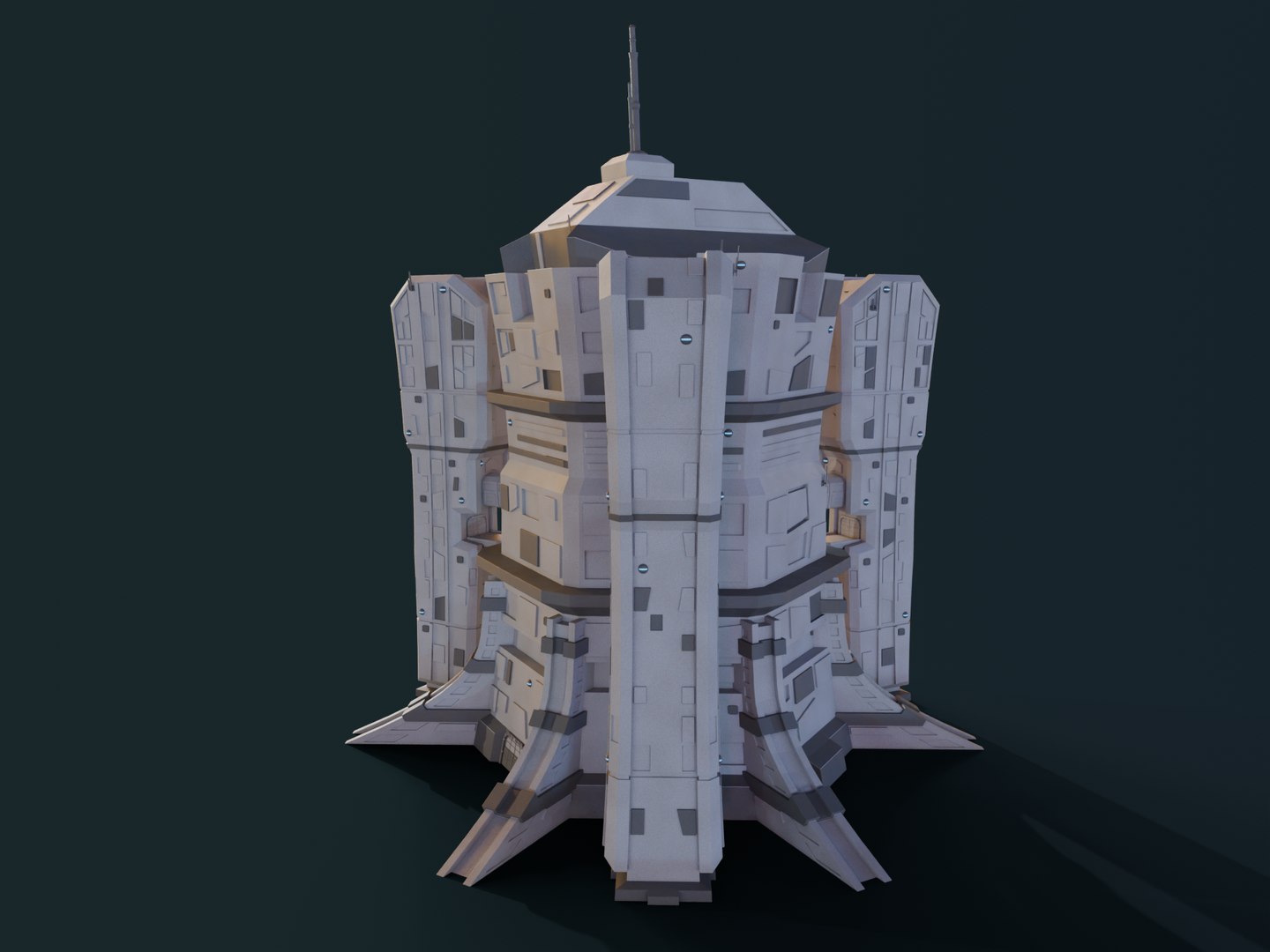 Sci-Fi Tower 3D Model - TurboSquid 2175923