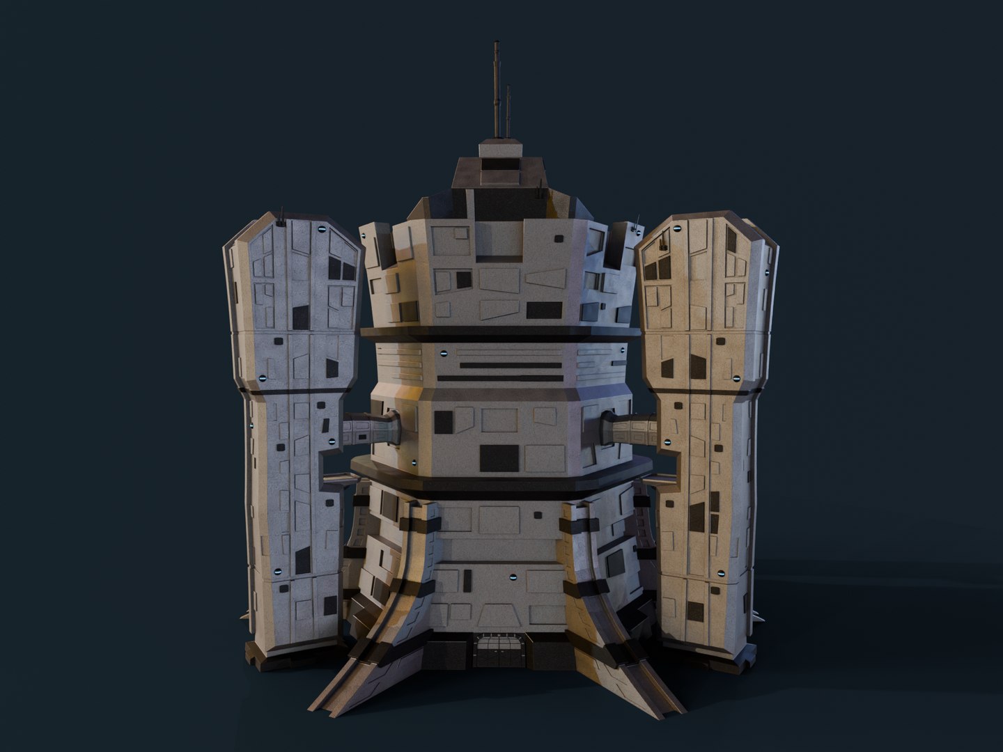 Sci-Fi Tower 3D Model - TurboSquid 2175923