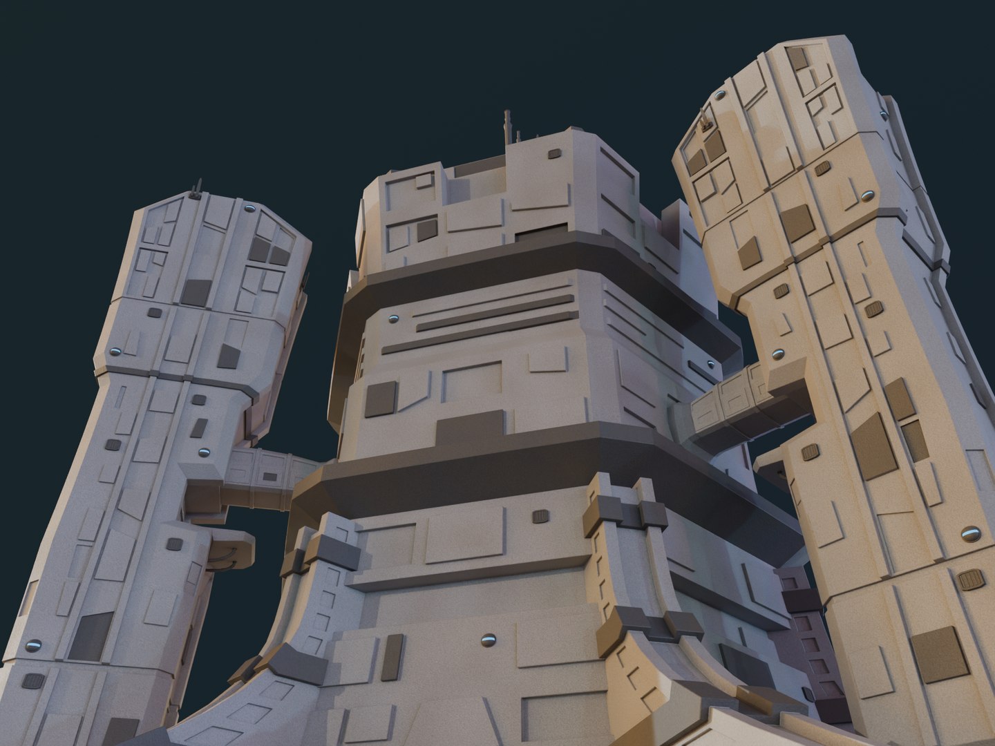 Sci-Fi Tower 3D Model - TurboSquid 2175923