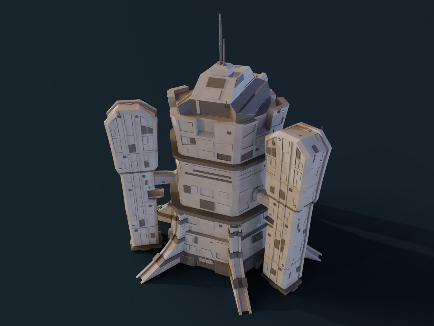 Sci-Fi Tower 3D Model - TurboSquid 2175923