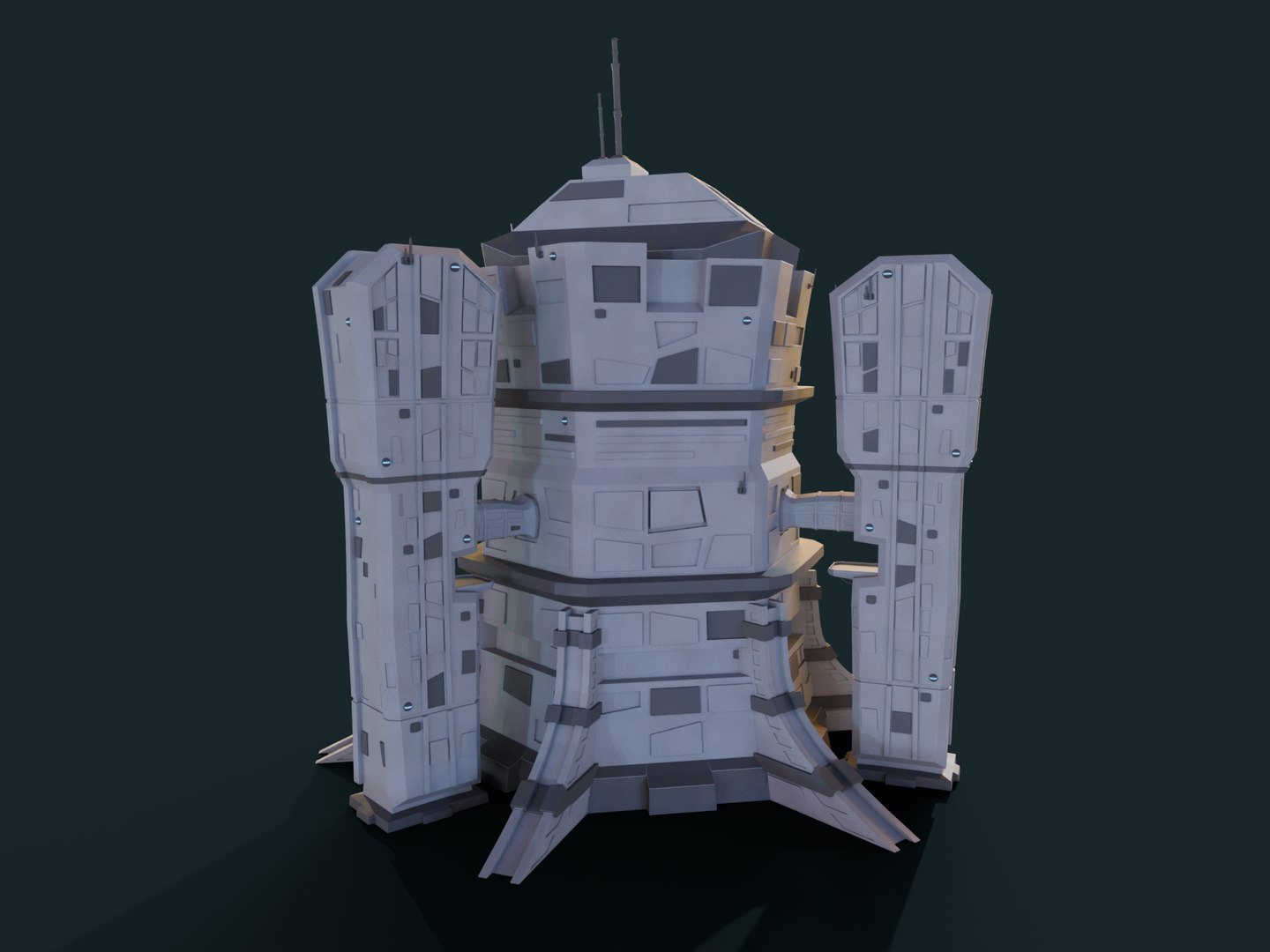 Sci-Fi Tower 3D Model - TurboSquid 2175923