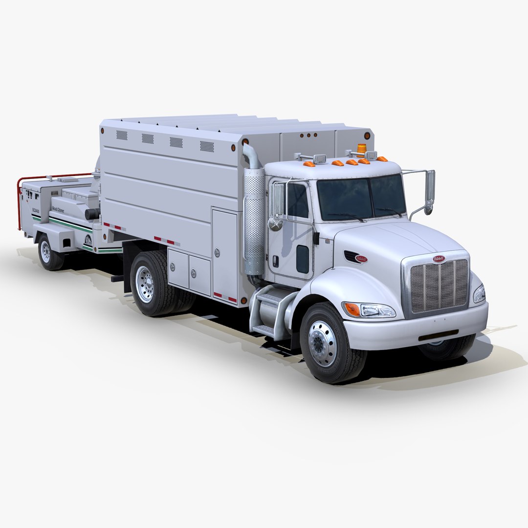 3D Peterbilt 335 2006 Chipper Truck S01 - TurboSquid 2139952