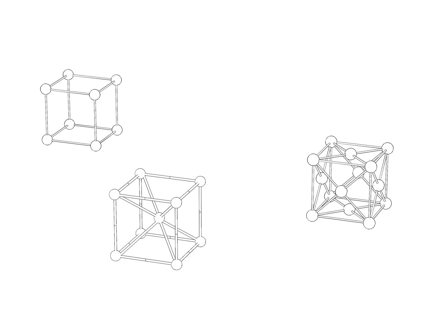 Cubic System Lattices 3D - TurboSquid 2176025