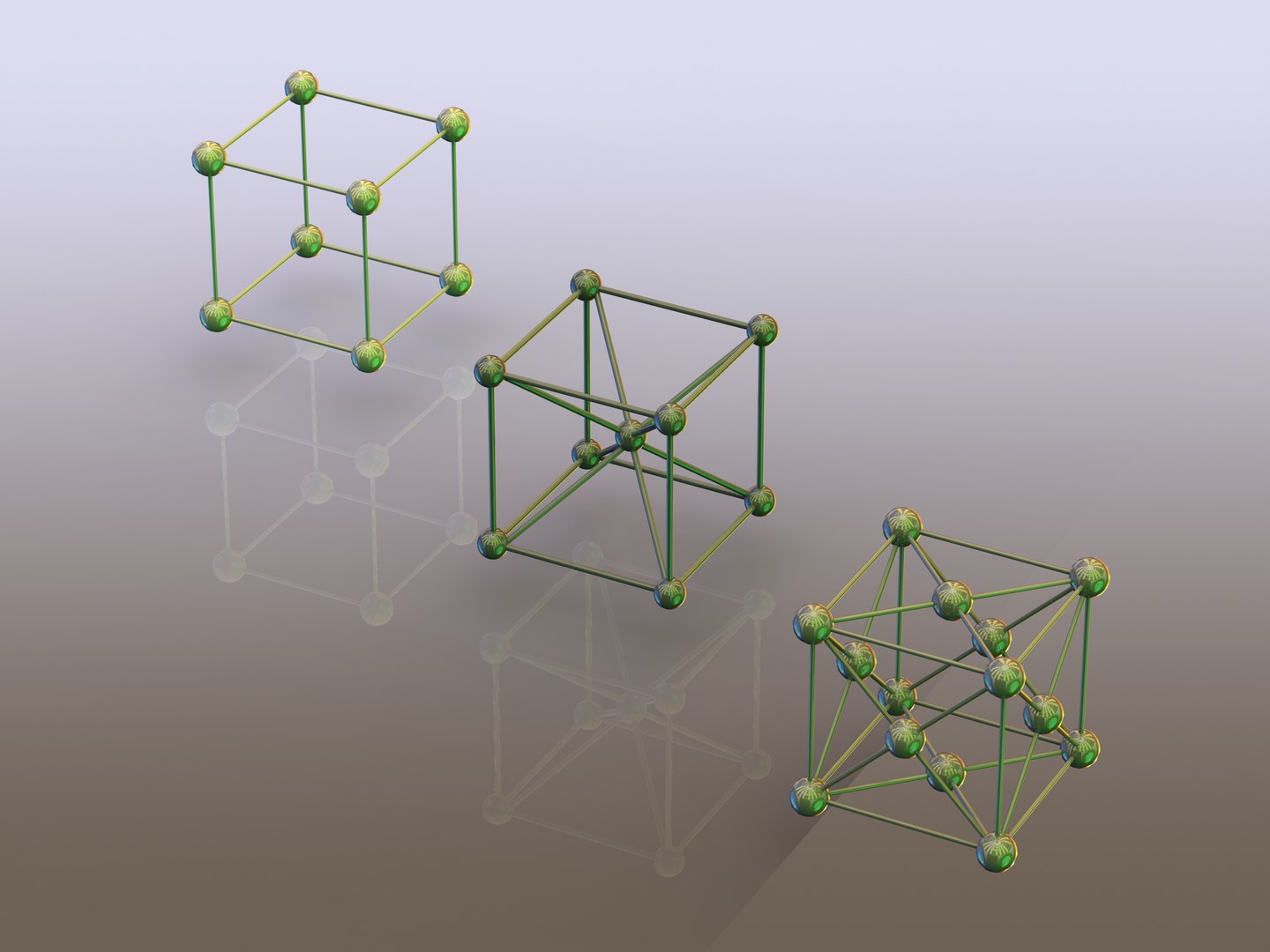 Cubic System Lattices 3D - TurboSquid 2176025