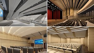 lecture hall 3d model