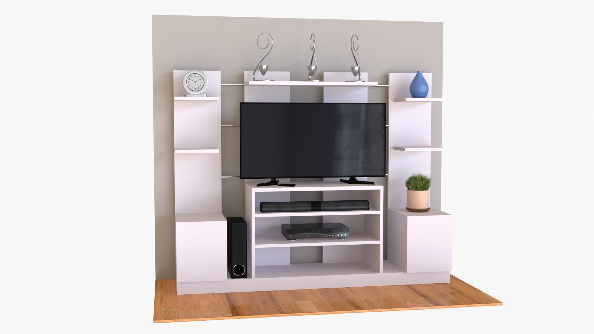 3D entertainment center - TurboSquid 1635350